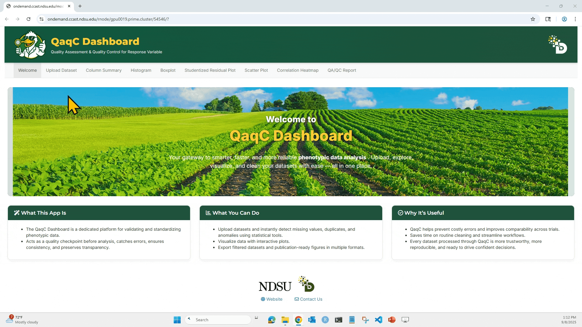 QaqC-tutorial | Quality assessment and quality control of the response variable
